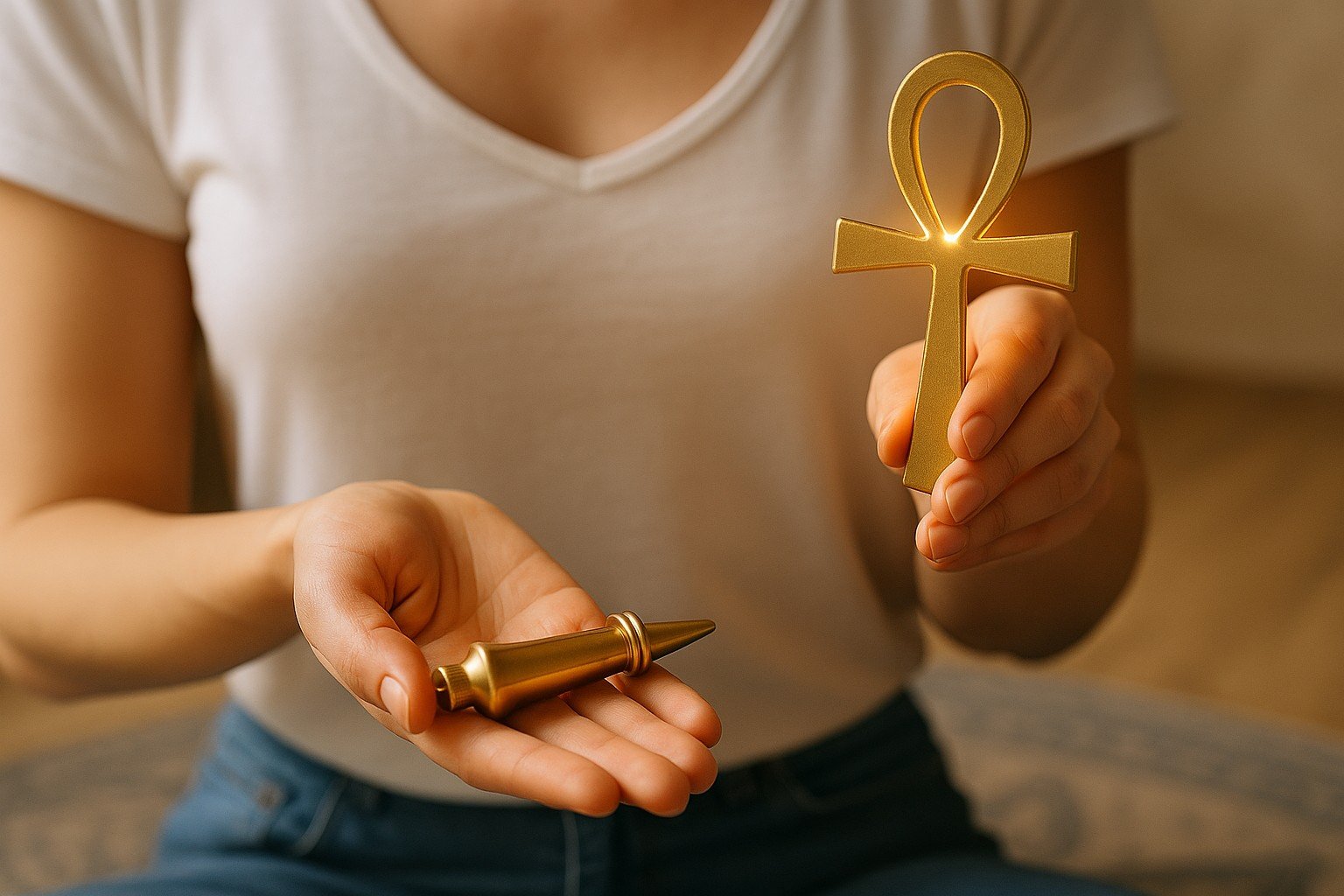 Consagración del péndulo Karnak con la llave de Ankh - arqueo ...